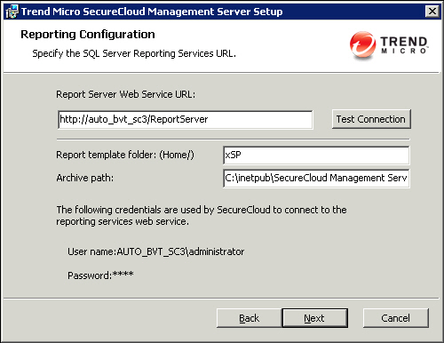 Custom Installation > Application Server Role Configuration
