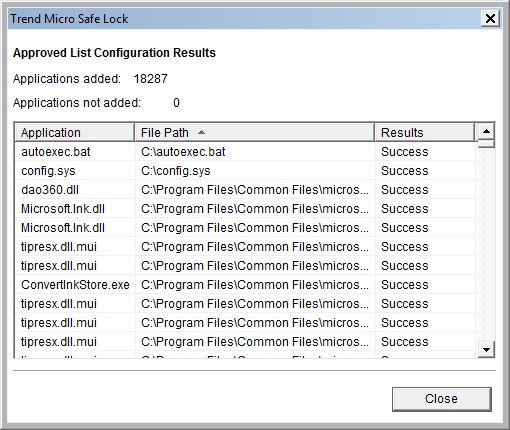 Setting Up the Approved List